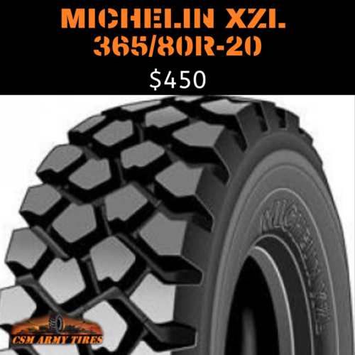 MICHELIN XZL 365/80R20 » 43.1in. tall & 14.6in. wide » $450